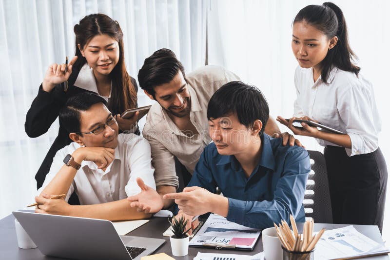 Data Analysts Team of Office Worker Collaborate on Bi Dashboard ...