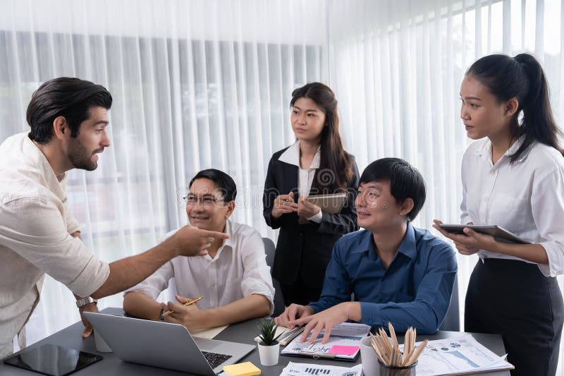 Data Analysts Team of Office Worker Collaborate on Bi Dashboard ...