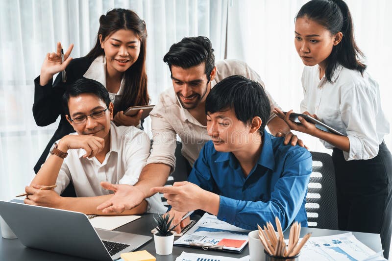 Data Analysts Team of Office Worker Collaborate on Bi Dashboard ...