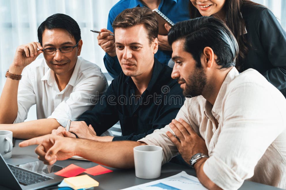 Data Analysts Team of Office Worker Collaborate on Bi Dashboard ...