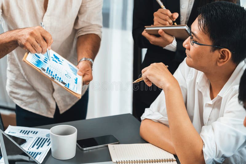 Data Analysts Team of Office Worker Collaborate on Bi Dashboard ...