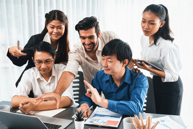 Data Analysts Team of Office Worker Collaborate on Bi Dashboard ...