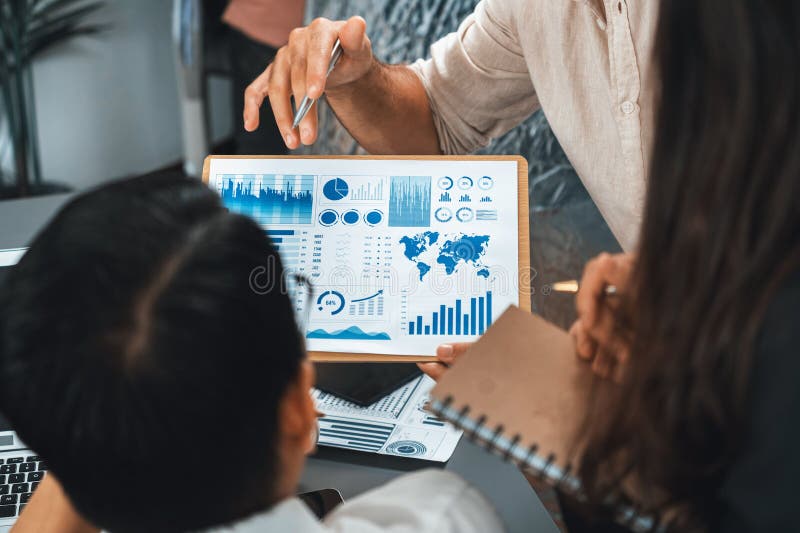 Data Analysts Team of Office Worker Collaborate on Bi Dashboard ...