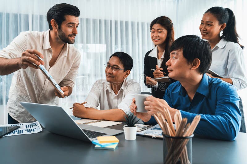 Data Analysts Team of Office Worker Collaborate on Bi Dashboard ...