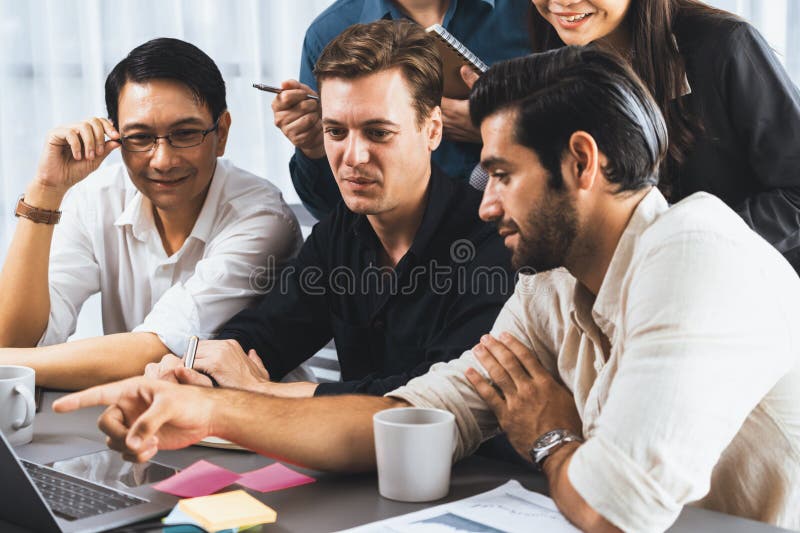 Data Analysts Team of Office Worker Collaborate on Bi Dashboard ...