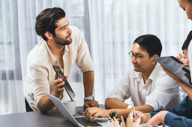 Data Analysts Team of Office Worker Collaborate on Bi Dashboard ...