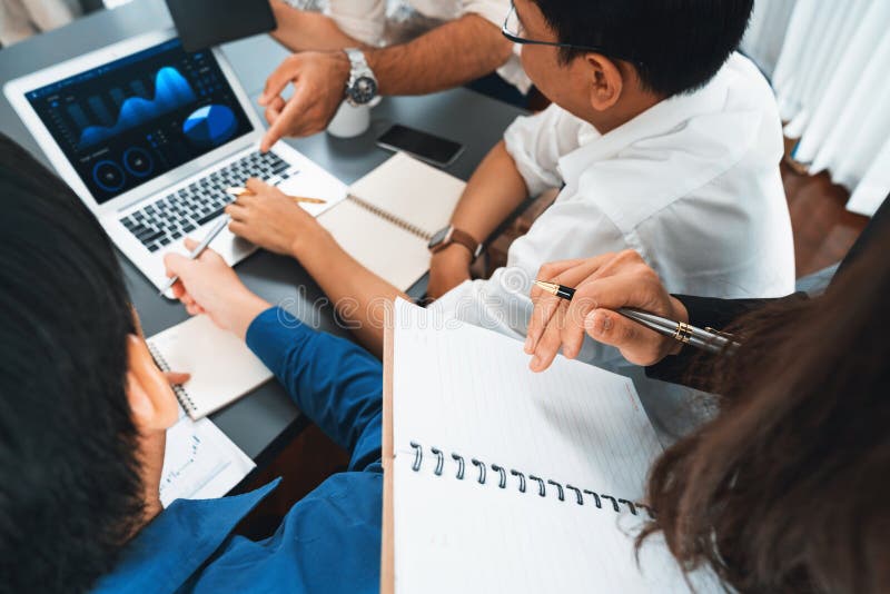 Data Analysts Team of Office Worker Collaborate on Bi Dashboard ...