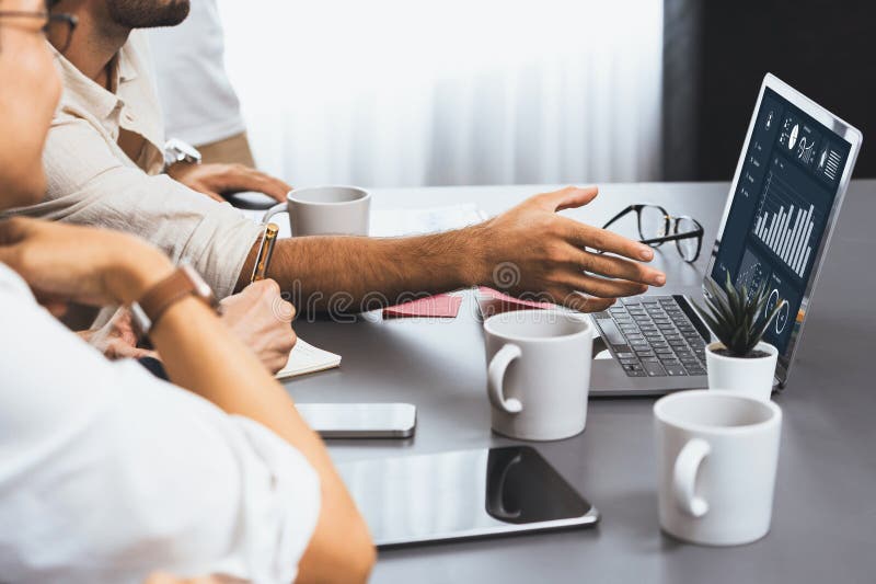 Data Analysts Team of Office Worker Collaborate on Bi Dashboard ...