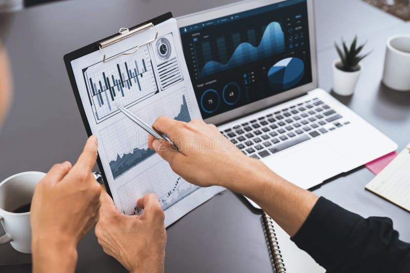 Data Analysts Team of Office Worker Collaborate on Bi Dashboard ...