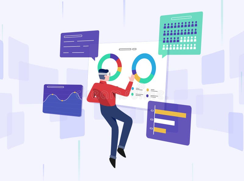 Data Analytic Illustration stock vector. Illustration of brand - 269544164