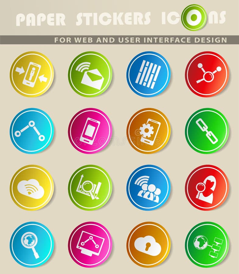 Data analytic icon set stock illustration. Illustration of smartphone ...