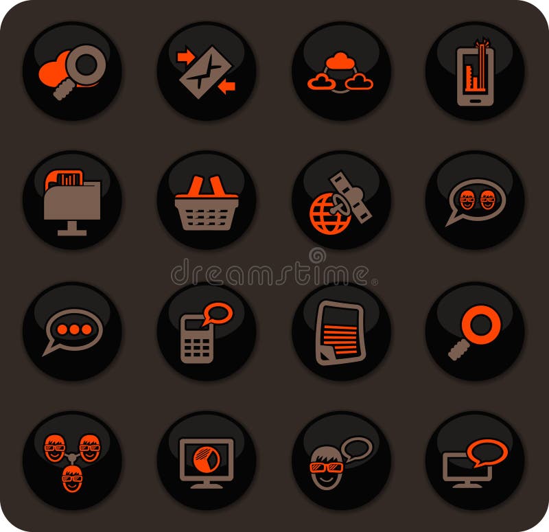 Data Analytic and Social Network Icons Set Stock Vector - Illustration ... Data Analytic and Social Network Icons Set Stock Vector - Illustration ...