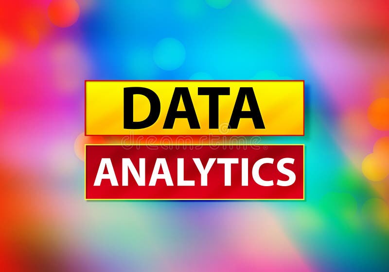 Data Analytics Abstract Digital Banner Yellow Background Stock ...