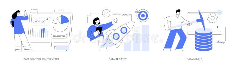 Data Analytics Abstract Concept Vector Illustrations. Stock Vector ...