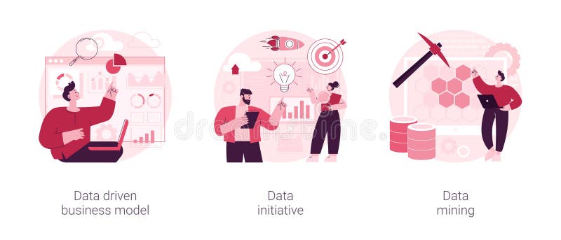 Data Analytics Abstract Concept Vector Illustrations. Stock Vector ...