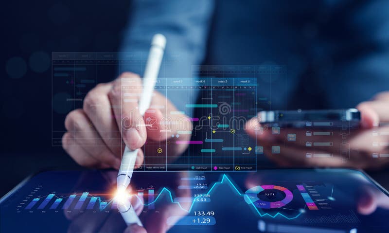 Data Analyst Working in Business Analytics and Planning Workflow ...