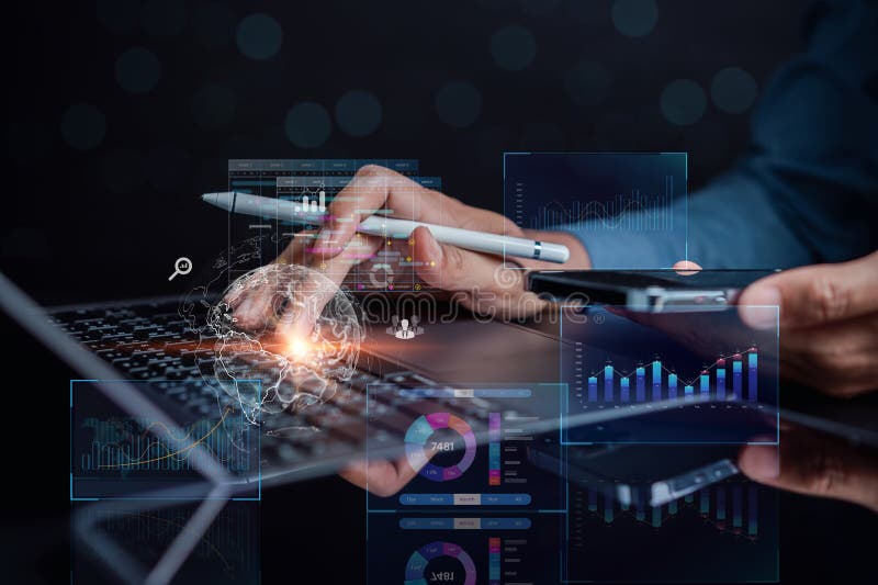 Data Analyst Working in Business Analytics and Planning Workflow ...