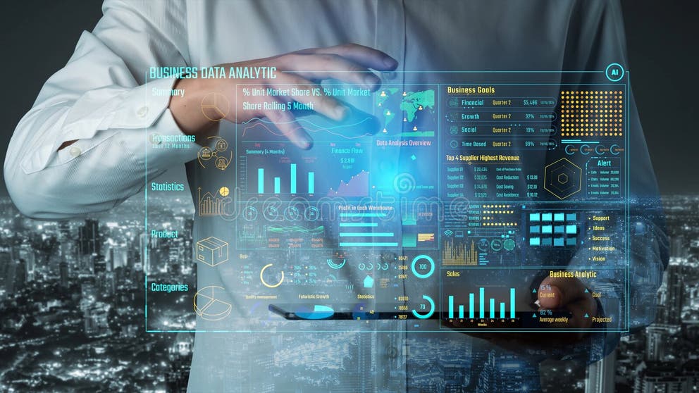 Exploring Data Analytics for Business Intelligence Insights Thunk Stock Image - Image of future ...