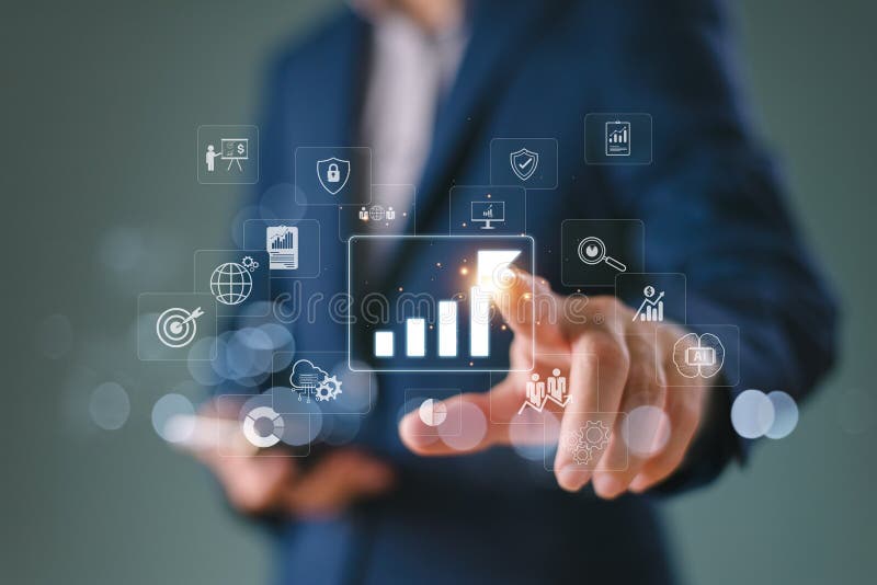 Data Analytics Business Concept Stock Illustration - Illustration of ...