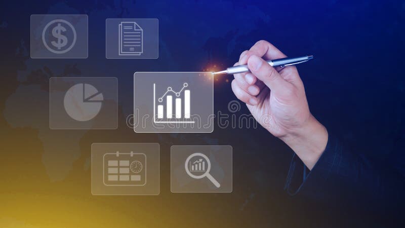 Data Analytics and Business Intelligence BI Concept with Chart and ...