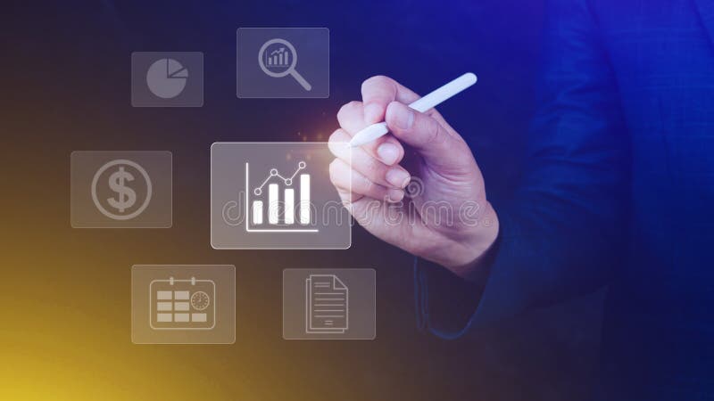 Data Analytics and Business Intelligence BI Concept with Chart and ...