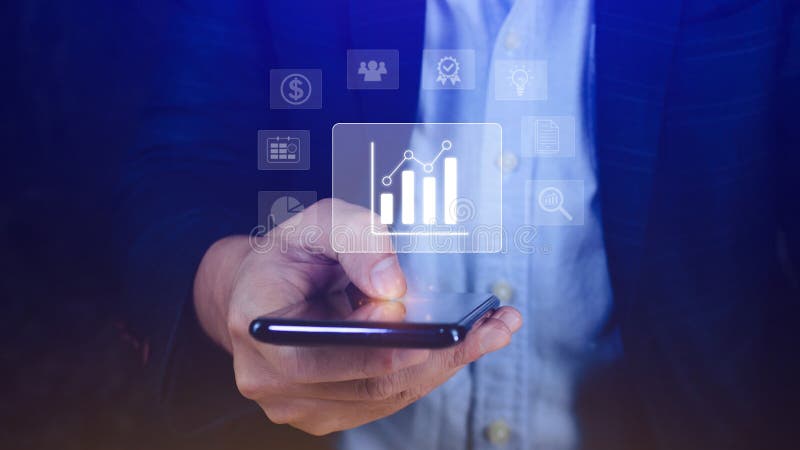 Big Data Analytics and Business Intelligence BI Concept with Chart and ...