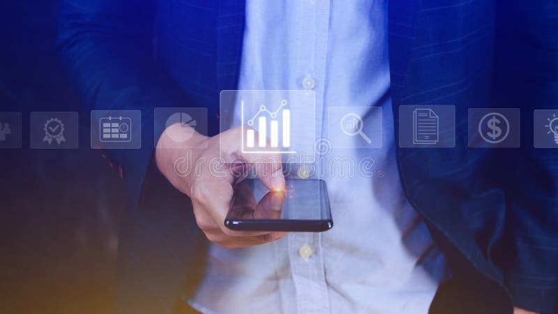 Data Analytics and Business Intelligence BI Concept with Chart and ...