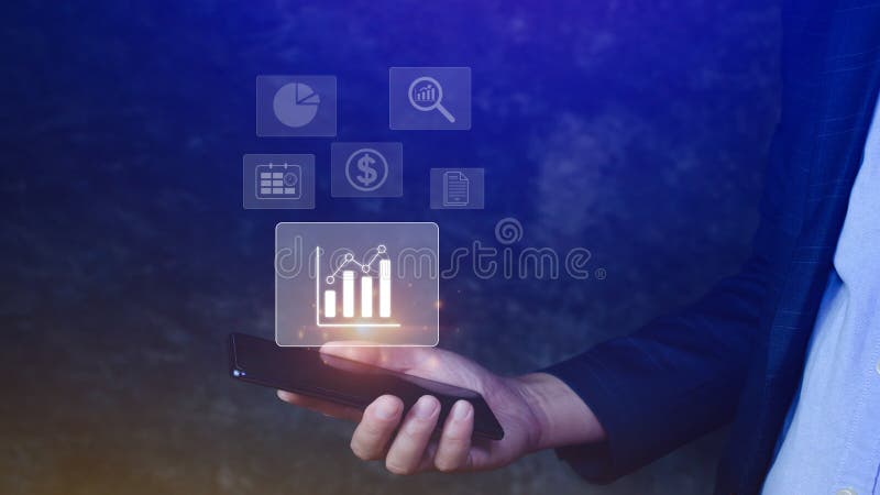 Data Analytics and Business Intelligence BI Concept with Chart and ...