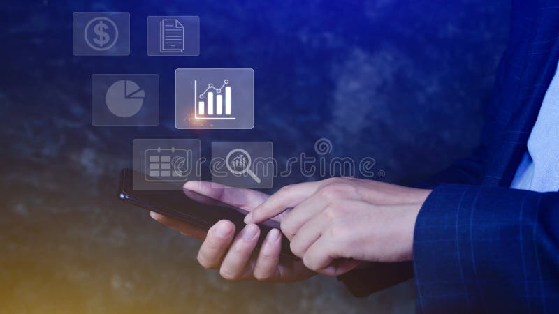 Data Analytics and Business Intelligence BI Concept with Chart and ...