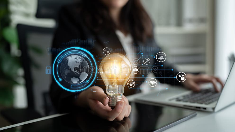 Data Analytics for Business Intelligence and Insights Latch Stock Photo - Image of network ...