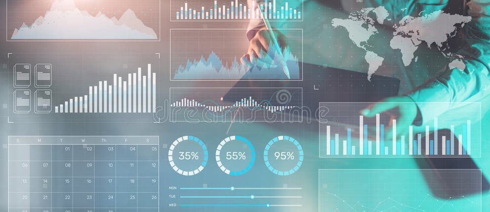 Data Analytics and Business Performance Metrics Visualization Stock ...