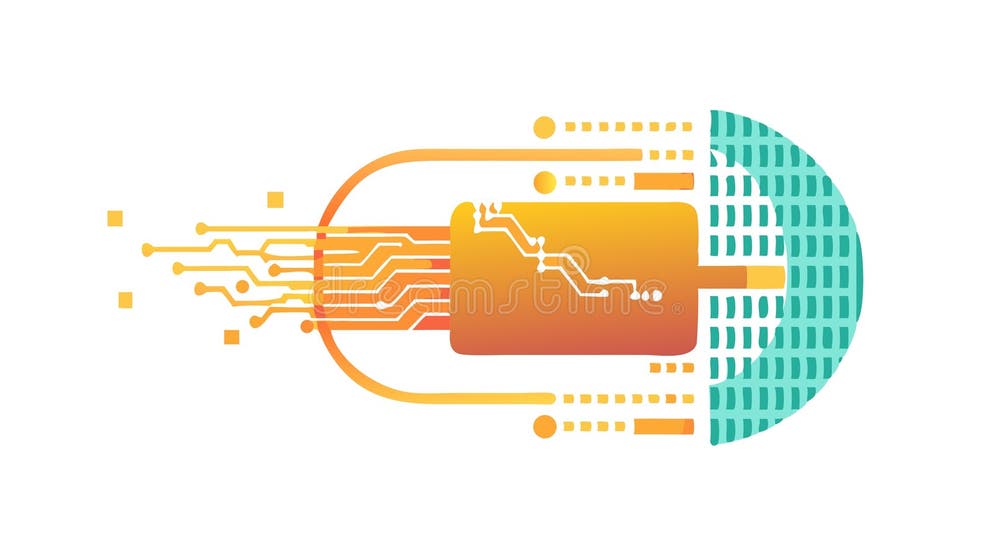 Data Analytics Chart with Global Insights and Digital Flow, Vector ...