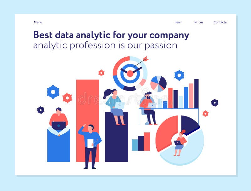 Data Analytics Concept Banner Stock Vector - Illustration of analytic ...