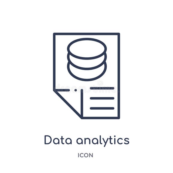 Data Analytics Content Icon from User Interface Outline Collection ...