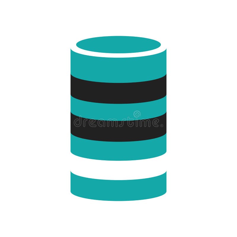 Data Analytics Cylinder Symbol Icon Vector Sign and Symbol Isolated on ...
