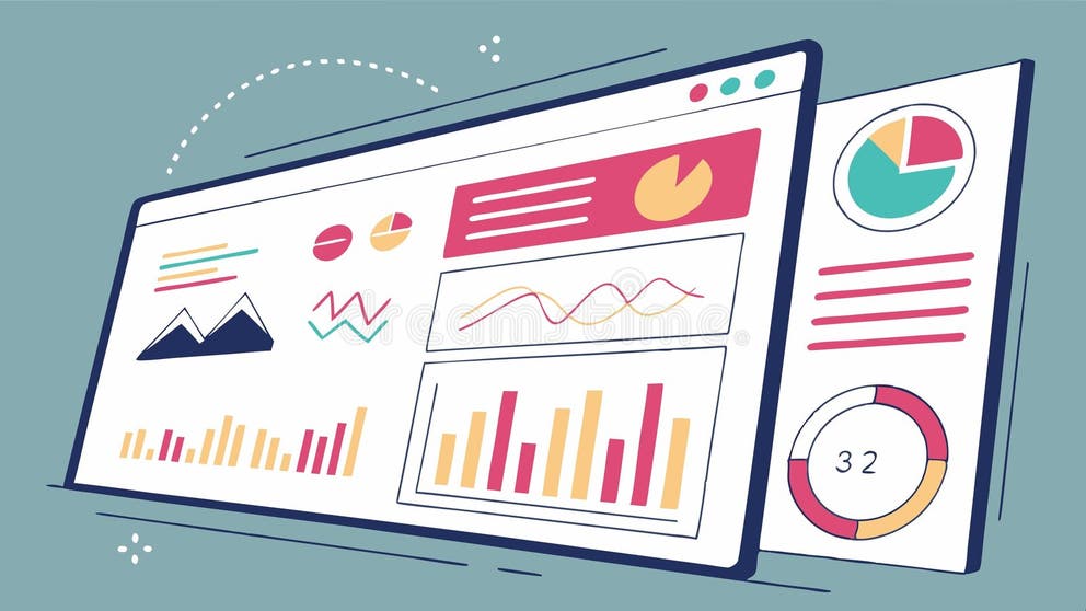 Data Analytics Dashboard, Business, Data, Analytics, Dashboard, Chart, Graph, Info Vector Design ...