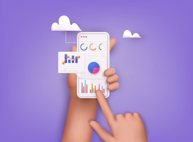 Data Analytics Screen Character Stock Illustrations – 795 Data ...