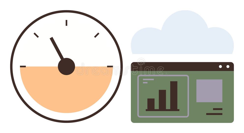 Bar Chart Speedometer Icon Stock Illustrations – 1,797 Bar Chart ...