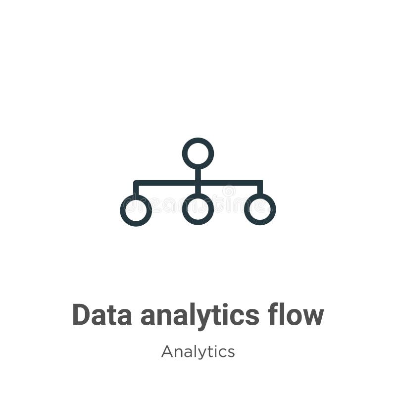 Flow Outline Vector Icon. Thin Line Black Flow Icon, Flat Vector Simple ...