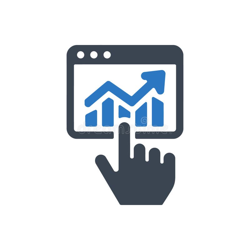 Data analytics growth icon stock vector. Illustration of vector - 361529218