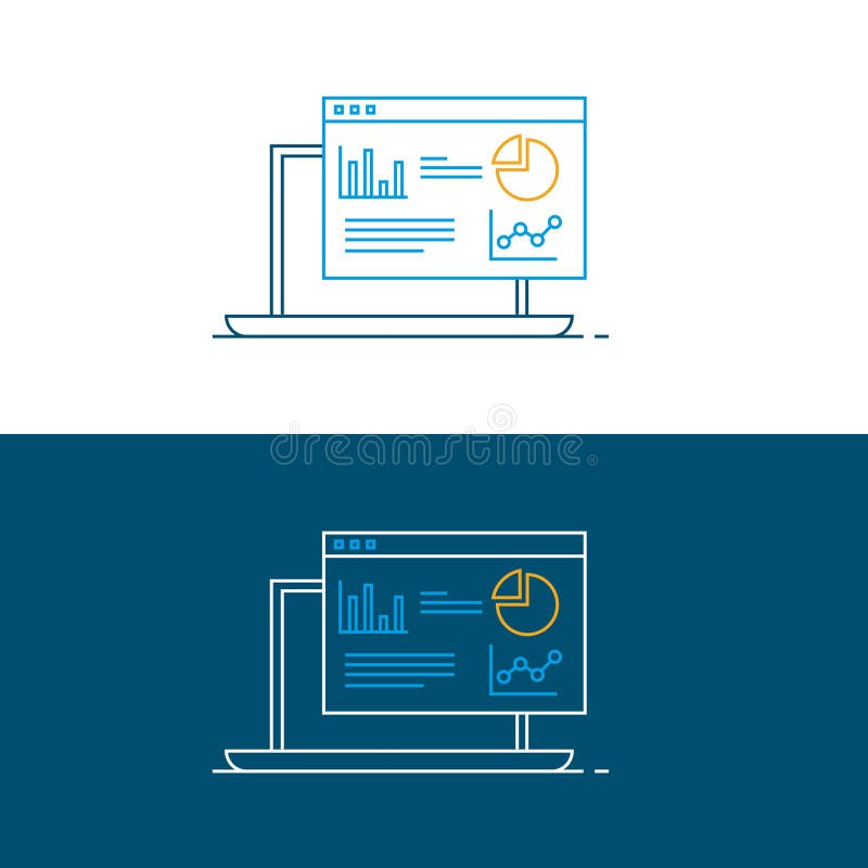 Data Analytics Icon, Business Intelligence - Analytics Dashboard ...