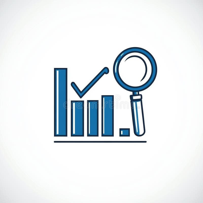 Data Analytics Icon Graph, Bar Chart Stock Illustration - Illustration ...