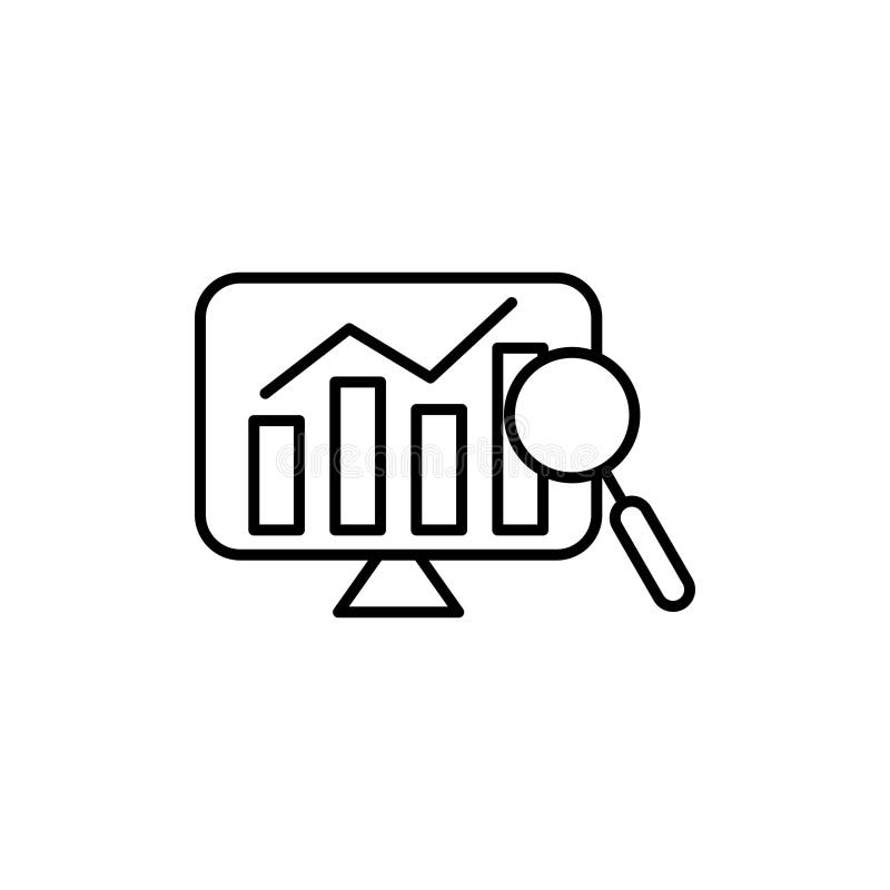 Data analytics icon stock vector. Illustration of design - 330179101