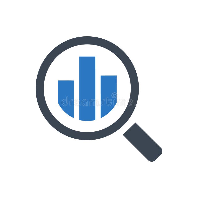Data Analytics Icon stock vector. Illustration of graph - 350466572