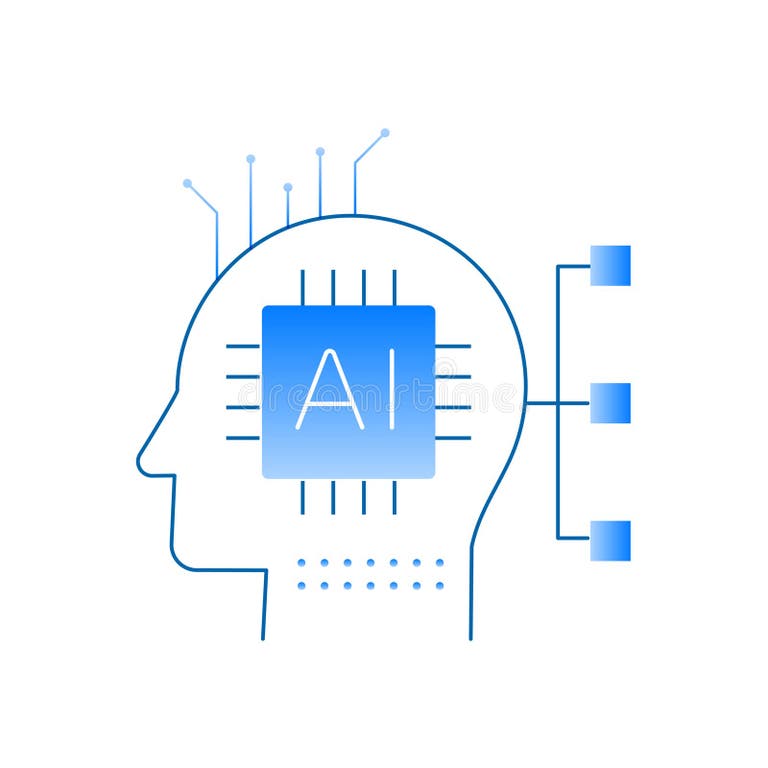 AI Data Analysis Icon, Machine Learning Data Symbol, Big Data and AI ...