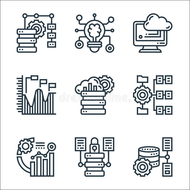 Deep Learning Vector Icon. Deep Learning Editable Stroke Stock Vector ...