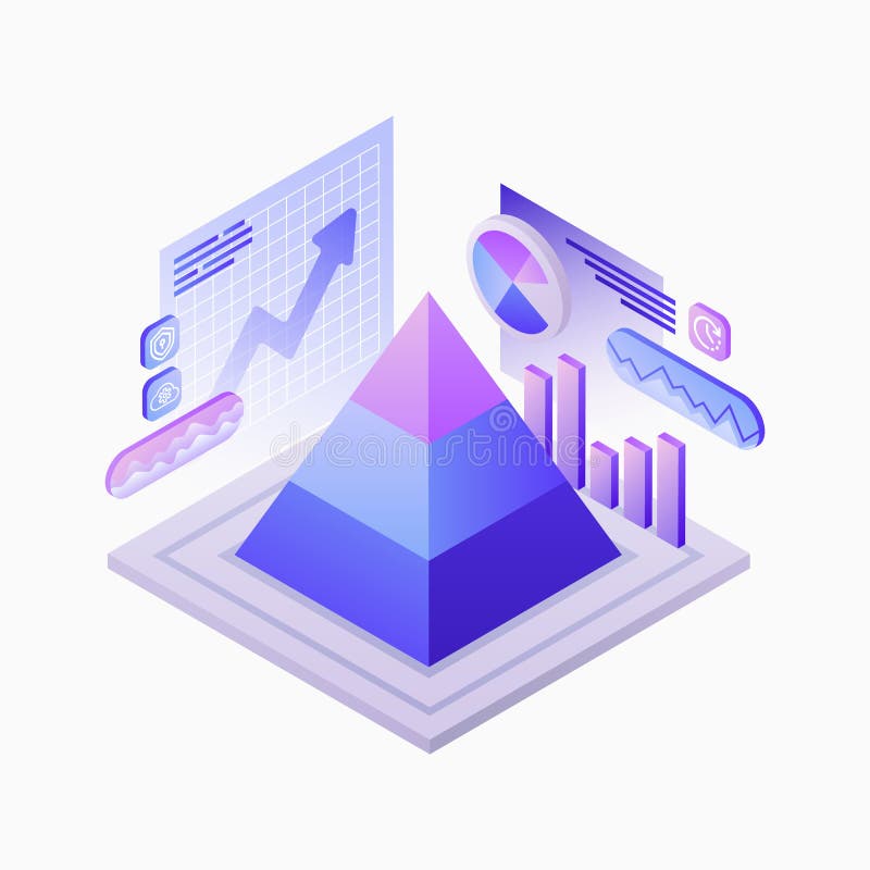 Data Analytics Management Illustration. Data Analyse. Visualization and ...