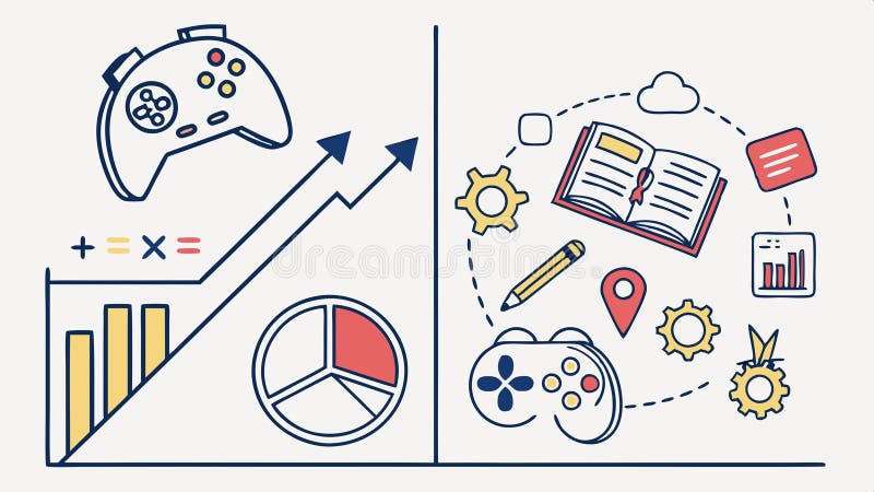 Data Analytics Network Graph Chart Icons Analysis Vector Design Generative Ai Stock Vector