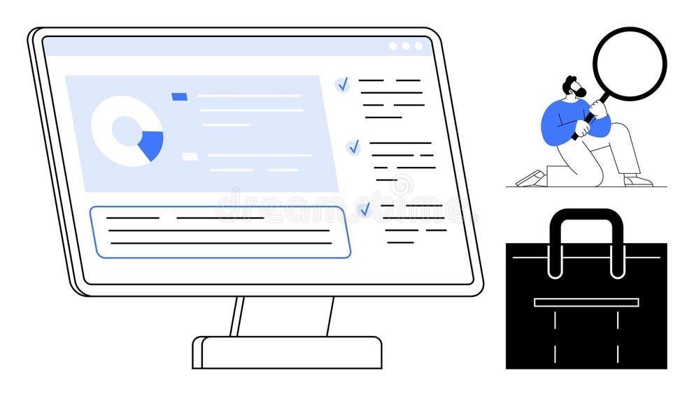 Research Computer Tools Stock Illustrations – 2,821 Research Computer ...