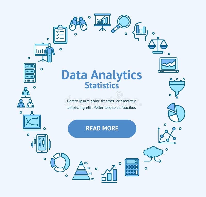 Big Data Digital Communication Concept Card Background. Vector Stock ...